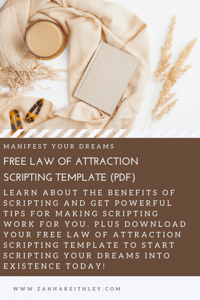 Law Of Attraction Scripting Template Free PDF Template Zanna Keithley